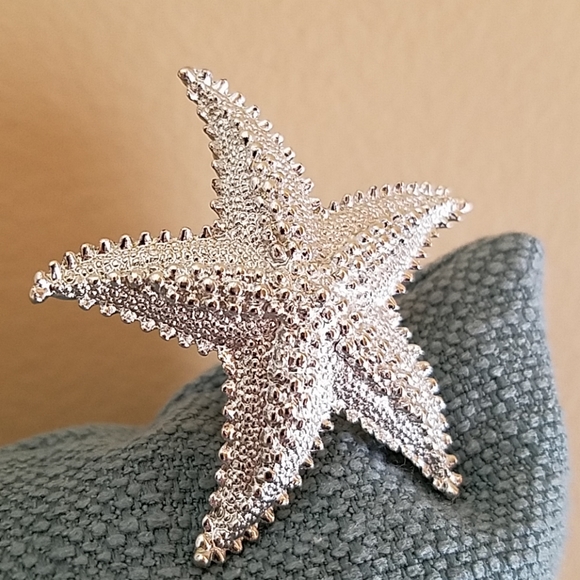 Vintage | Jewelry | Vintage Starfish Silver Detailed Beautifullove ...